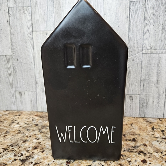 Rae Dunn | Accents | Rae Dunn Welcome House Flower Vase Black | Poshmark